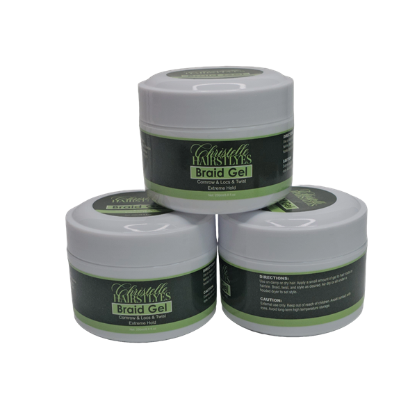 Extreme Hold Braid Gel for Cornrows, Locs, and Twists – Christelle ...